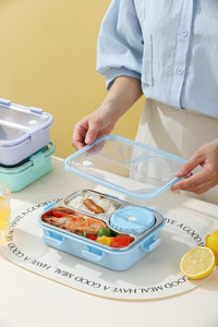 Flipkart.com | RBGIIT BPA-Free Bento Box with Multiple Locks, Vent, and ...