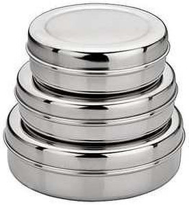 Flipkart.com | Keyi Stainless steel round shape Tiffin box heavy weight ...