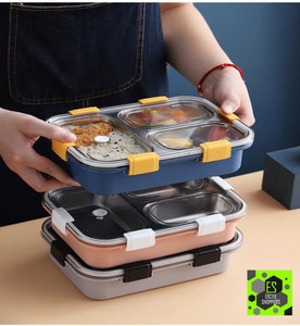 Flipkart.com | URBANHUDA High Quality Leak Proof 3 Compartment Lunch ...