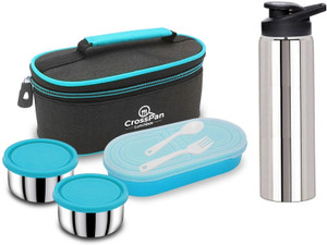 Flipkart.com | CrossPan Stainless Steel Lunch Box / Tiffin Box with 750 ...