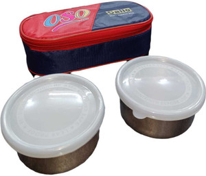 Flipkart.com | OSO Callo Stainless Steel Lunch Box With Bag 2 ...