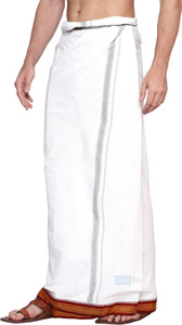 GOWRI TEX Woven White Lungi Price in India - Buy GOWRI TEX Woven White ...