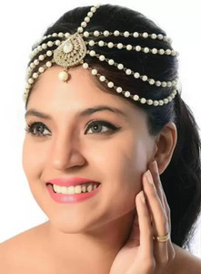 Yuzi Jewells Metal Maang Tikka Price in India - Buy Yuzi Jewells Metal ...