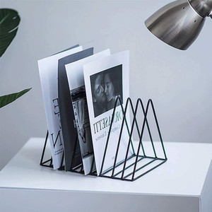 GESCHIR Triangle Magazine Rack Stand, Newspaper Desk Rack, File Holder ...