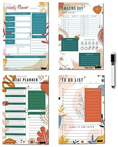 Windup Magnetic Planners Combo – To Do List, Meal Planner, Daily ...