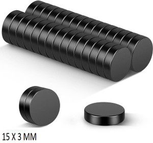 KRYTONE 50 Piece Round Disc Small Button Magnets Set (15 X 3 mm) Use as ...