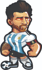 Skywalk Collectible Lionel Messi Fridge Magnet (Multicolor) Fridge ...