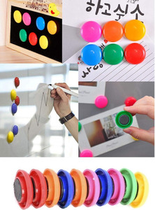 mapperz Colourful Magnet Buttons for Fridge/Magnetic Whiteboard/ Stick ...