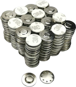 Jinsa 10pcs of Button Badge Magnet, Round Dia 20mm, 1 strong magnet, S ...