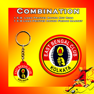 WB GIFT CRAFT East Bengal FC LOGO PRINTED MAGNET & KEYCHAIN Fridge ...