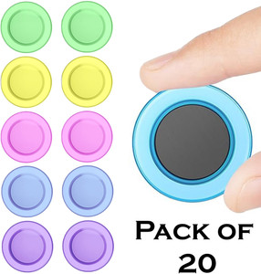 Eduway Colourful Transparent Magnet Buttons for Fridge, Magnetic ...