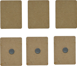 Ecomology Set of 20 (2.5 Inch) Rectangle Shape Plain MDF Shaped Magnets ...