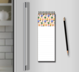 Presta Gifts Paper Magnetic Refrigerator Memo Pad with pencil, Cactus ...