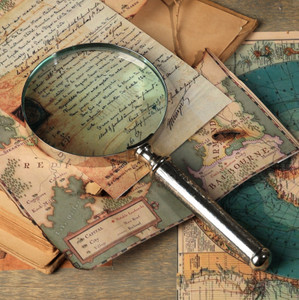 Designer Library Collins Round Magnifier 10x Office, Research Room ...