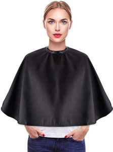 BM RETAIL Short Barber Cape Nylon Salon Hair Cutting Cape, Makeup ...