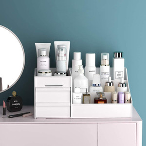 Dealnicy Cosmetic Storage Box with Drawer Case Holder Skin Care ...
