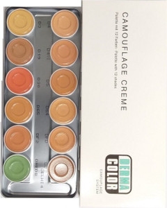 KRYOLAN Derma Color Camouflage Cream Palette 12 colorFoundation ...