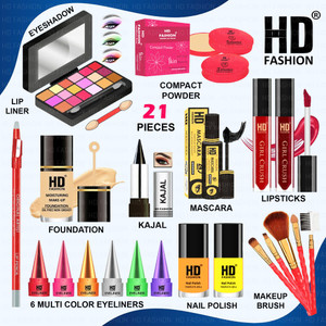 HD Fashion 21 Pcs Makeup Kit for Beginners & Experts All in One ...