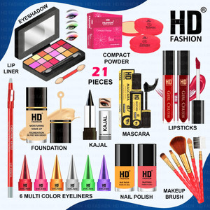 HD Fashion 21 Pcs Makeup Kit for Beginners & Experts All in One ...
