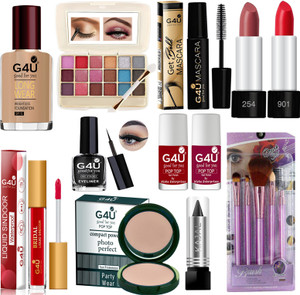 G4U All Women's & Girls essentials in one makeup kit set (Pack of 16 ...