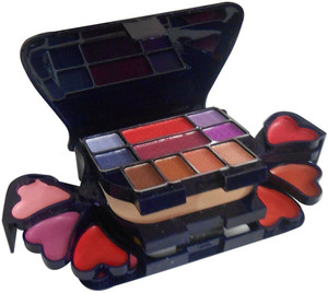 ads Color Series Makeup Kit (8 Eyeshadow, 1 Power Cake, 8 Lip Color, 2 ...