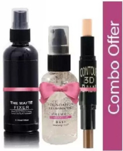Fleeto combo of matte fixer, primer,and wonder stick concealer (3 Items ...