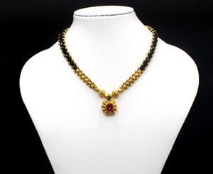 SONI JEWELLERY Maharashtrian Tanmaniya Wedding marathi Mani Mala Thushi ...