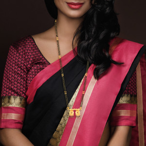 MEENAZ vati mangalsutra 2 wati maharashtrian design marathi temple ...