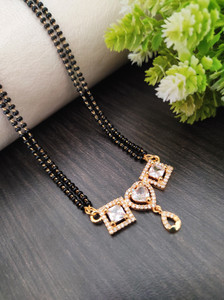 PATARO one gram gold plated Designer Diamond Studded Short party wear ...