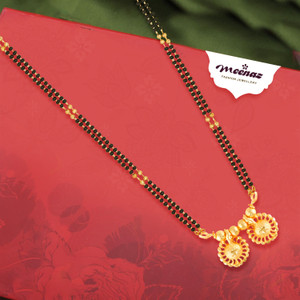 MEENAZ vati mangalsutra 2 wati maharashtrian design marathi temple ...