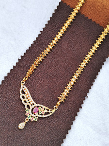 VARNIJEWELLS DILL RAVA MANGALSUTRA (MOPU M.S./Mangalyam/Murukku Chain ...