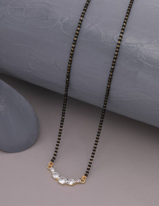 Zabby Allen New Fashion Exclusive Gold Plated Diamond Mangalsutra For ...