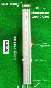 Locus U-Tube Manometer: Precision Pressure Measurement 300-0-300 MMWC ...