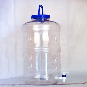 BLVD 20 Liter Plastic Water Can Dispenser Bottle, 20L, Set Of 1, White ...