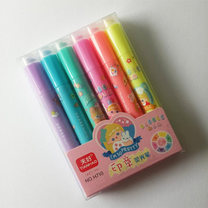 Flipkart.com | triple paper Pack of 1 Cute Stamp + Highlighter for Kids ...