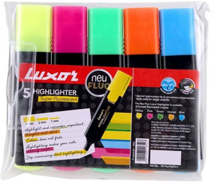 Flipkart.com | LUXOR neu FLUO fluorescent Highlighter - Highlighter Pen