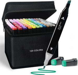 Flipkart.com | SKYBUCKET 120 Pcs Alcohol Based Dual Head marker pen ...