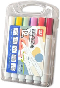 Flipkart.com | Everglow 12 Pcs Acrylic Paint Marker - marker pan