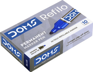 Flipkart.com | DOMS REFILO PERMANENT MARKER PEN BLUE - Permanent Marker