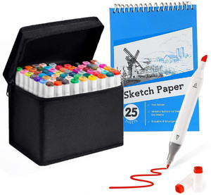 Flipkart.com | Wynhard Alcohol Marker Set 60 Pcs Marker Pen Set Dual ...