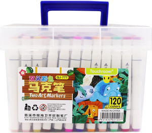 Flipkart.com | Vintager 120 Touch Markers Colour Double Tipped Chisel ...