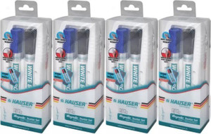 Flipkart.com | HAUSER Whiteboard Markers + Duster Set (Set of 3 ...
