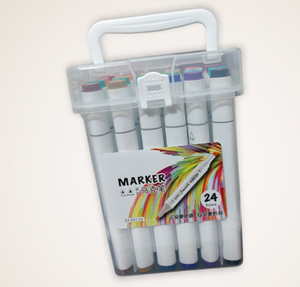 Flipkart.com | triple paper Double tips permanent marker 24 colors oil ...