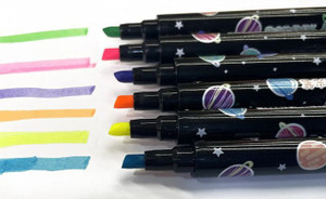 Flipkart.com | SLOnlineMart Space Theme Luxury Double Tip Highlighters ...