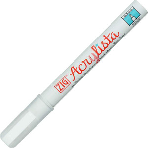 Flipkart.com | Zig Acrylista Ultra Fine Tip 0.5mm 000 Arctic White ...