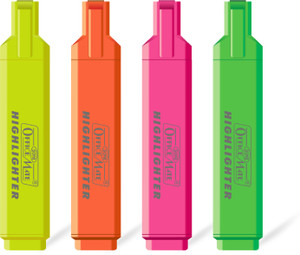Flipkart.com | Soni Officemate Highlighter Text liner,Easily Applicable ...