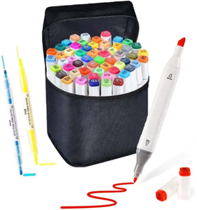 Flipkart.com | Wynhard 60 Pcs Alcohol Markers Pen Set Dual Tip Sketch ...
