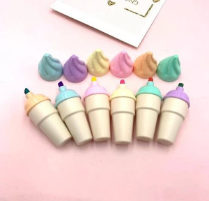 Flipkart.com | PoshPaperie Cute mini kids highlighter in ice cream cone ...