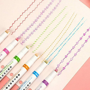 Flipkart.com | Kentoza Linear Roller Color Pens Highlighters with 6 ...