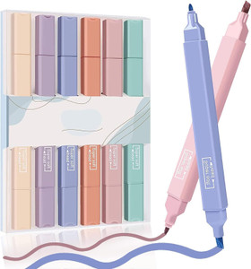 Flipkart.com | JITAHARAY 6 Color Double Side Highlighter - Double Side ...